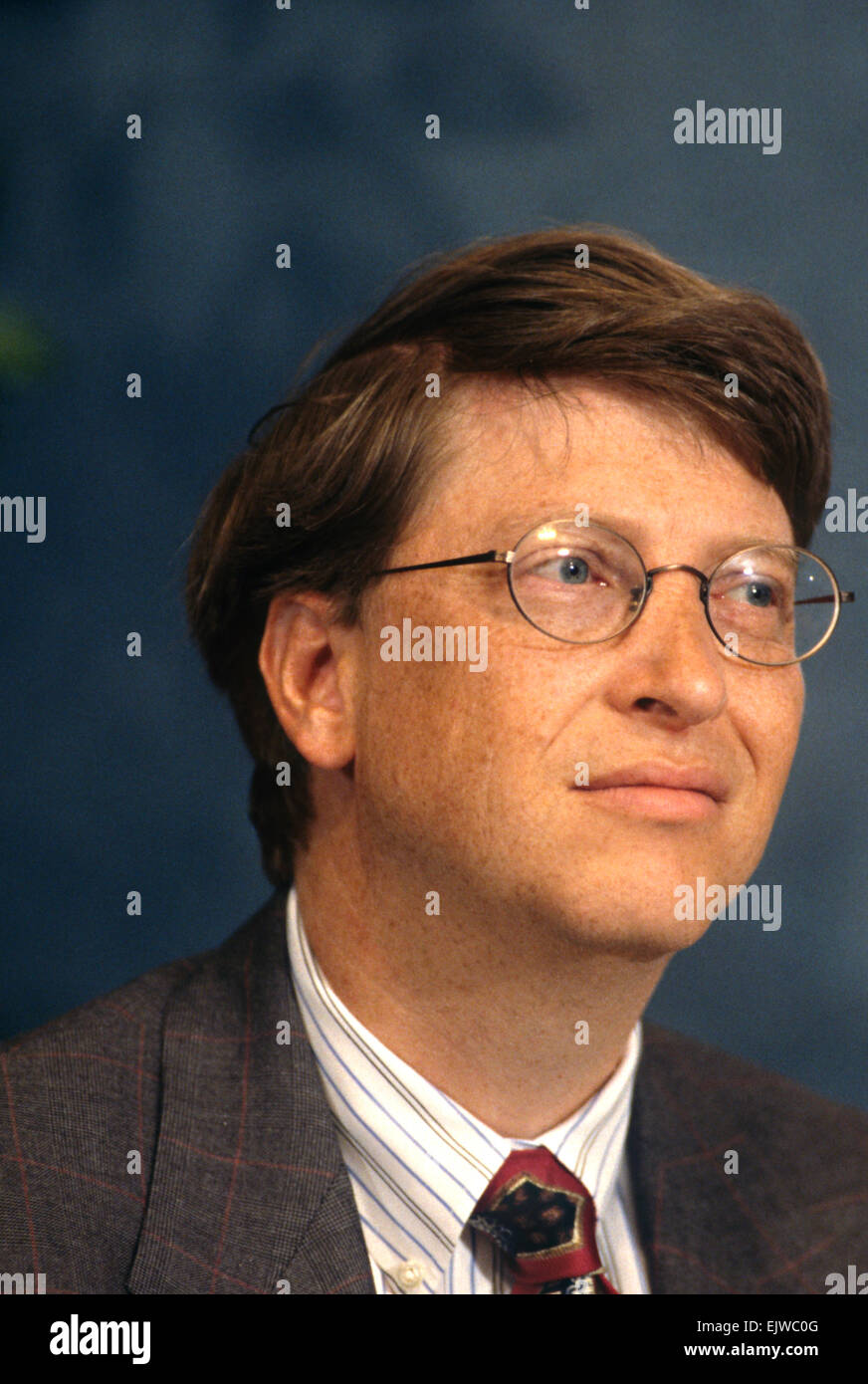 CEO of Microsoft Bill Gates during a technology event at the National ...