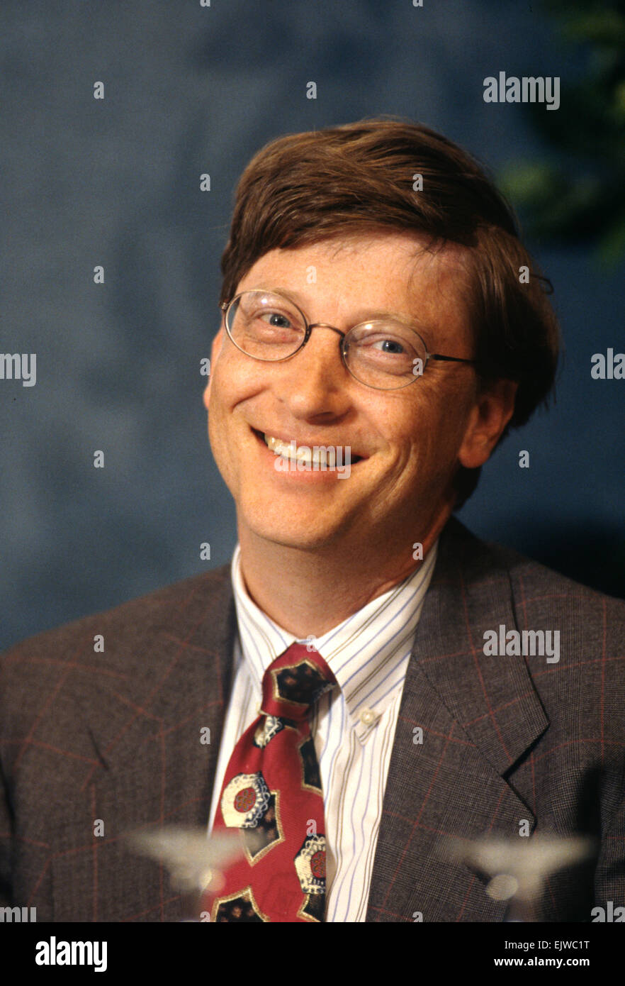 CEO of Microsoft Bill Gates during a technology event at the National ...