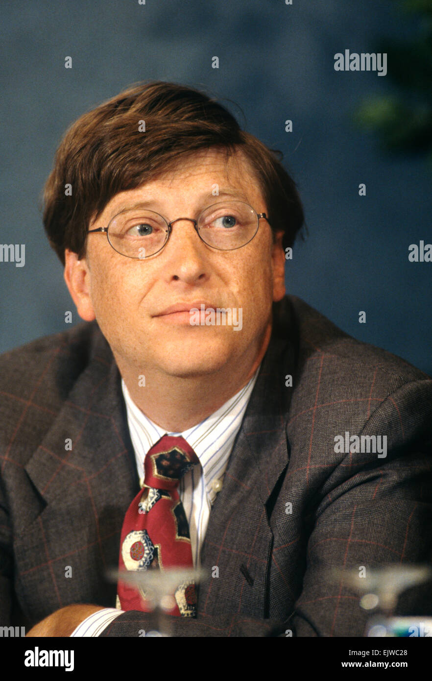 CEO of Microsoft Bill Gates during a technology event at the National ...