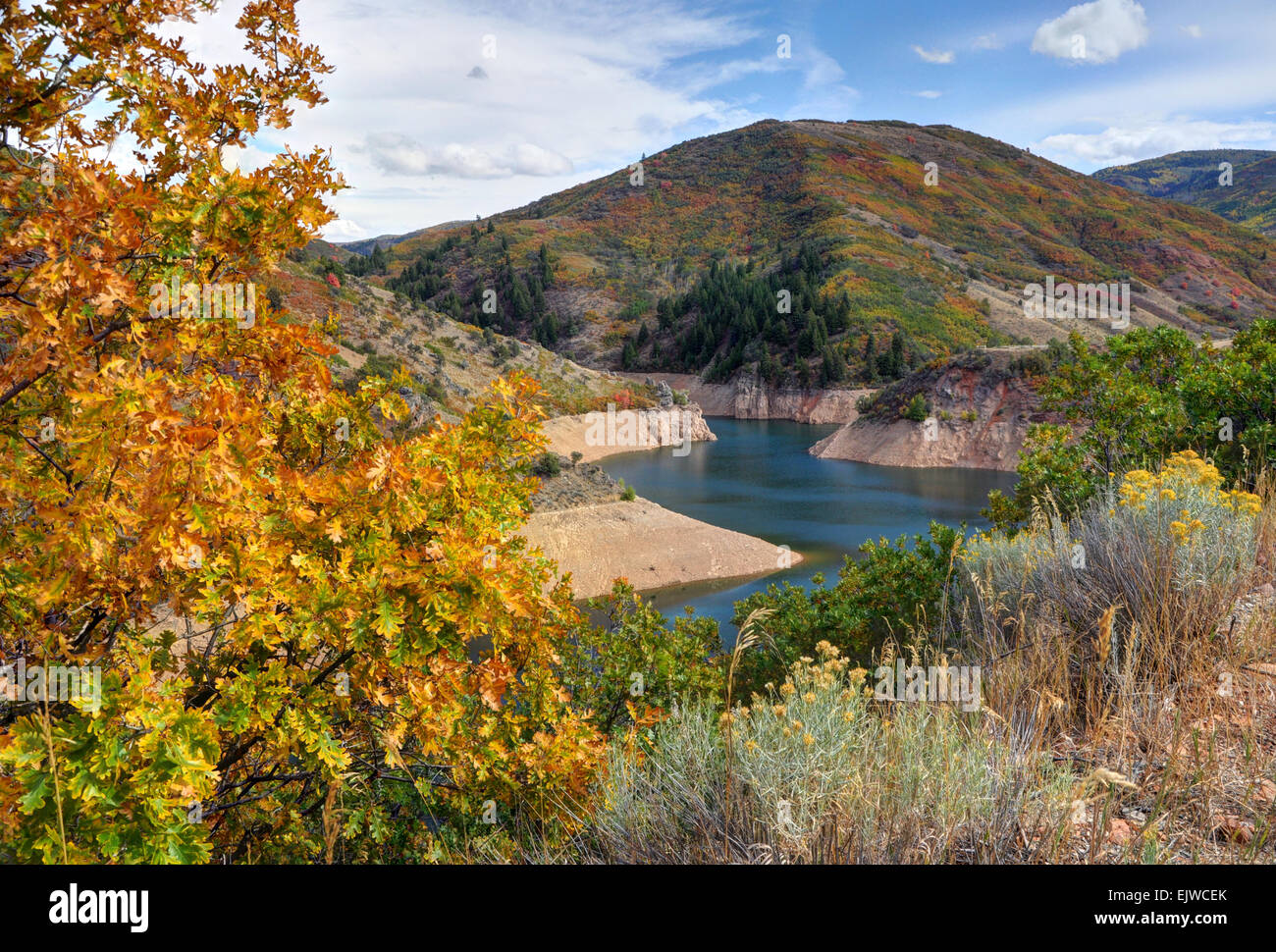Autumn At Causey Reservoir - Utah Stock Photo - Alamy