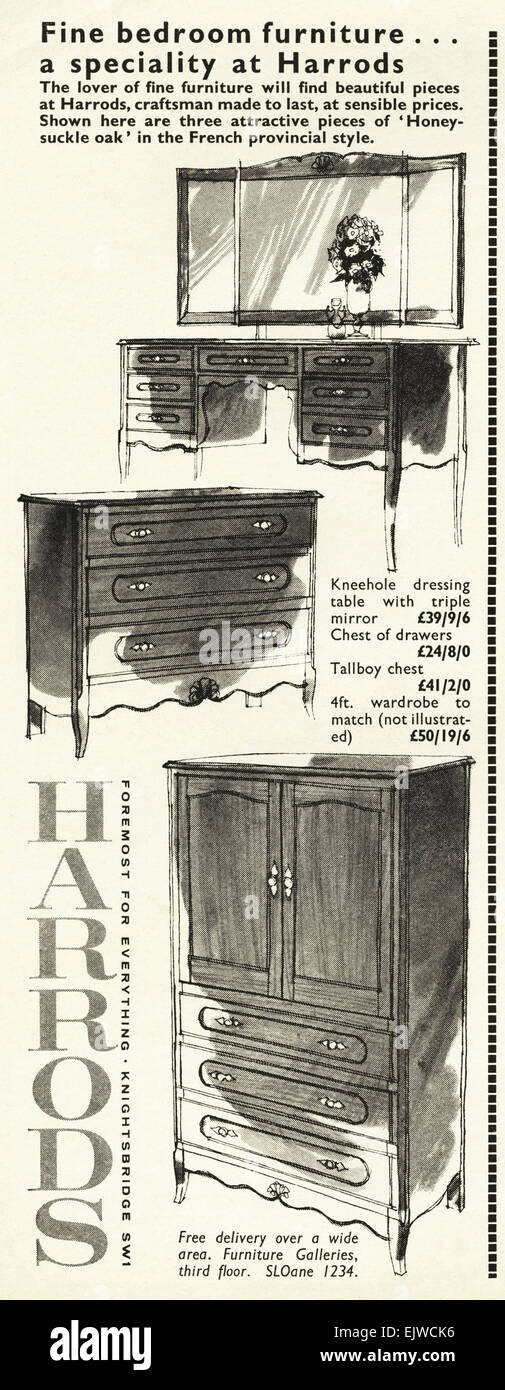 1960s advertising harrods archive High Resolution Stock Photography and ...