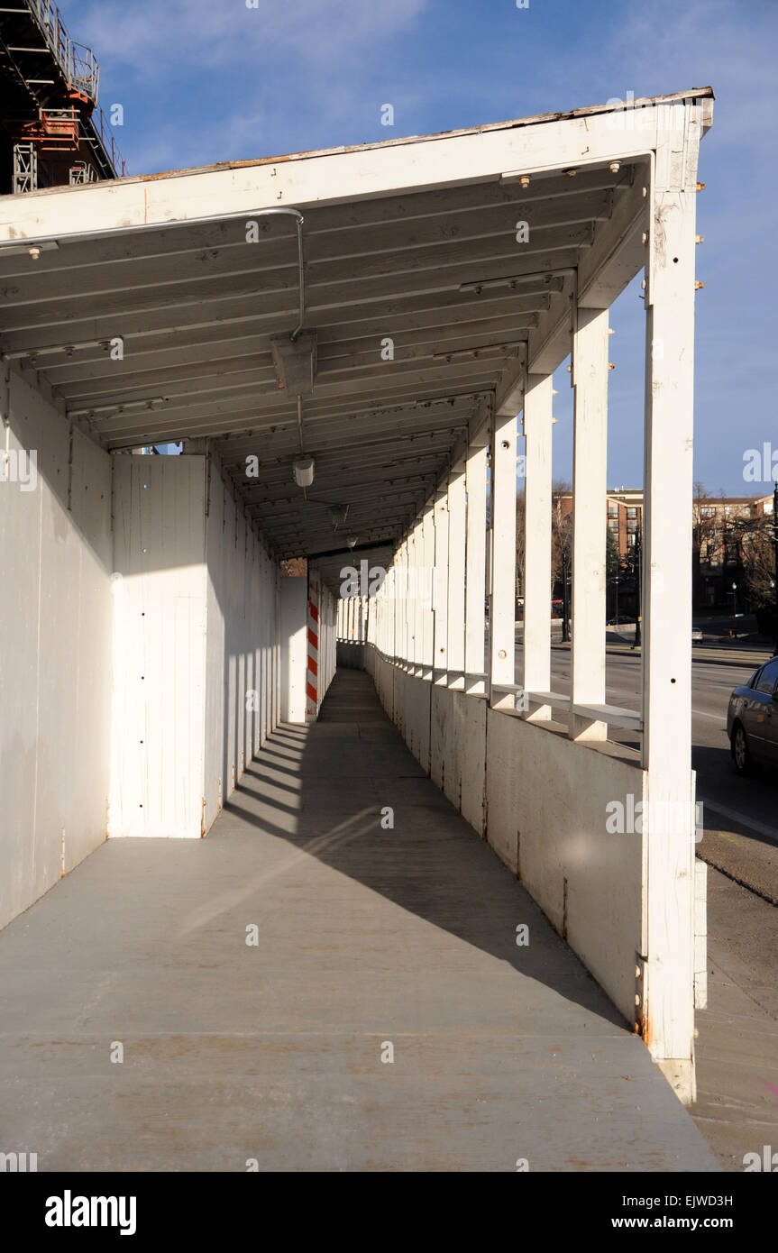 Construction Zone Pedestrian Walkway Stock Photo - Alamy