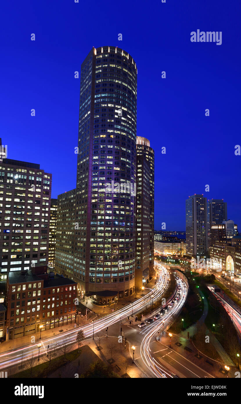 View skyline boston dusk hi-res stock photography and images - Alamy