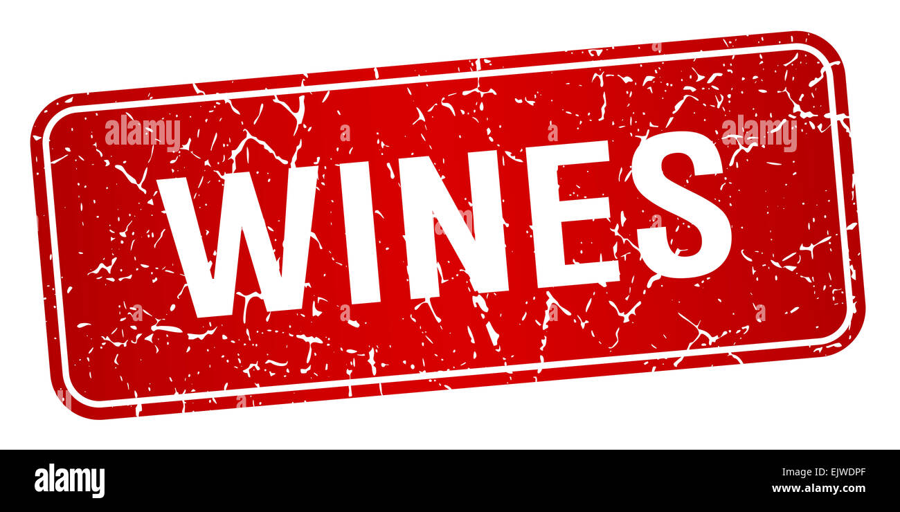 wines red square grunge textured isolated stamp Stock Photo - Alamy