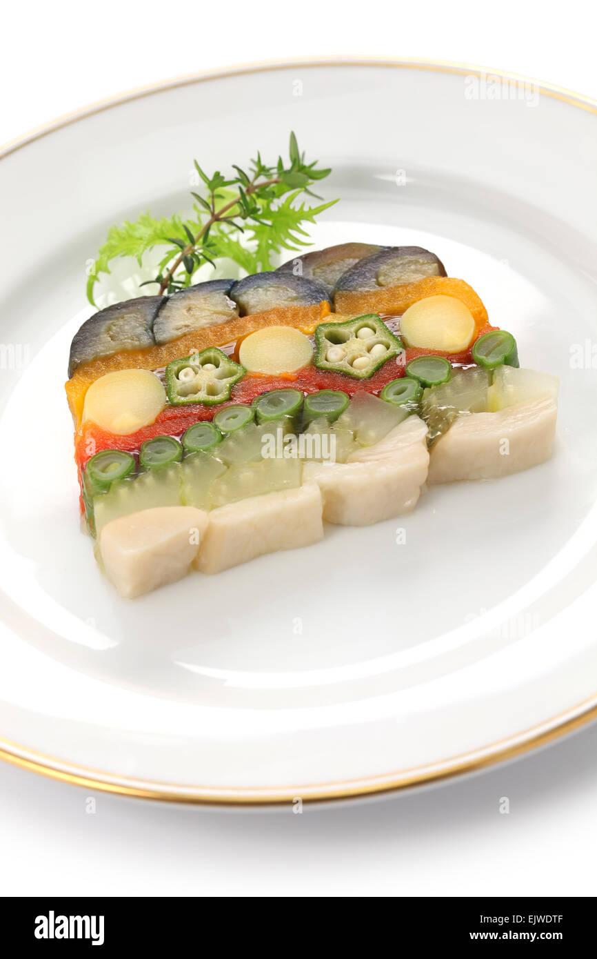 homemade vegetable terrine, vegetarian cuisine Stock Photo - Alamy