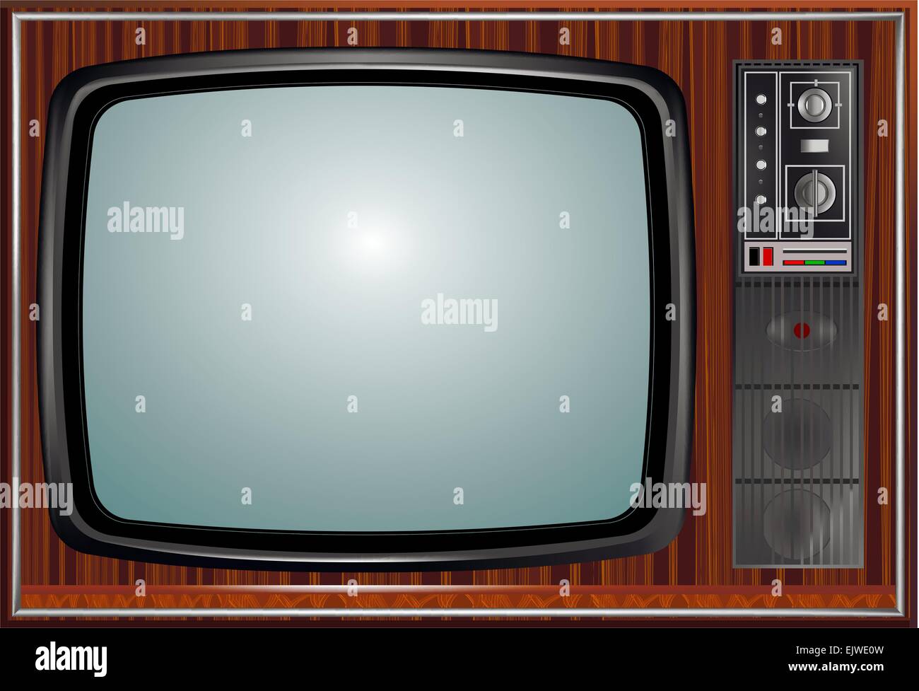 TV flat screen lcd, plasma realistic illustration Stock Photo - Alamy