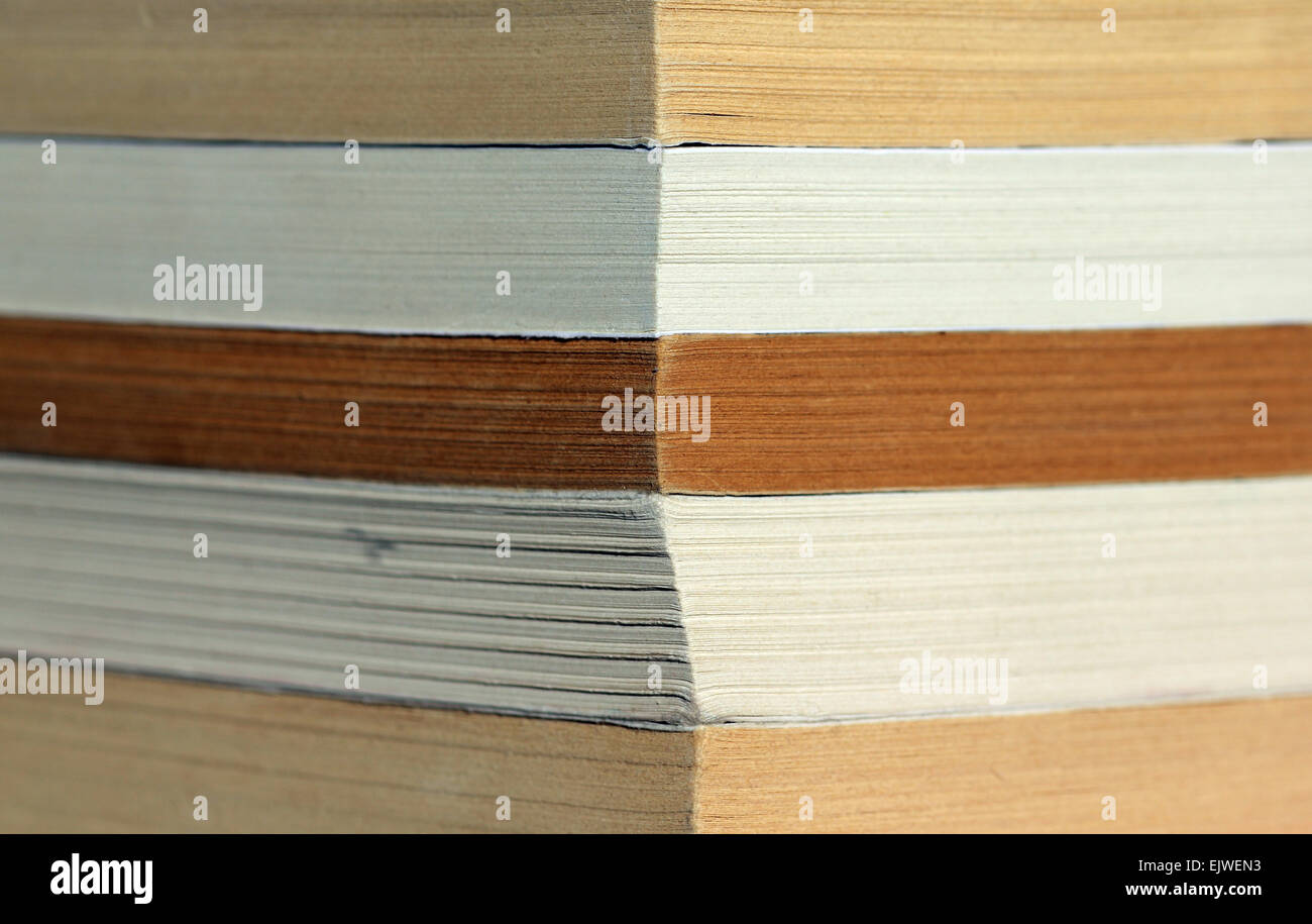 book pages abstract macro image Stock Photo - Alamy