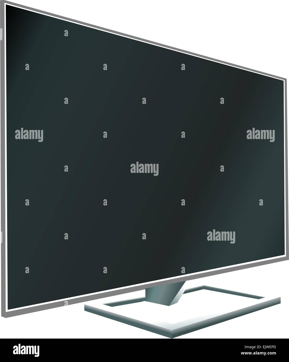 TV flat screen lcd, plasma realistic illustration Stock Photo - Alamy