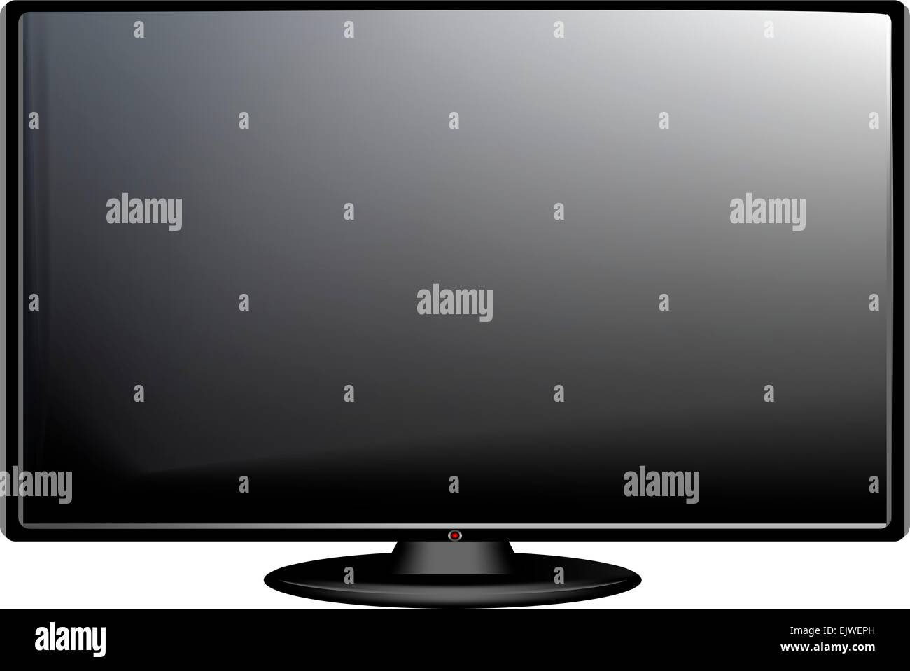 TV flat screen lcd, plasma realistic illustration Stock Photo - Alamy