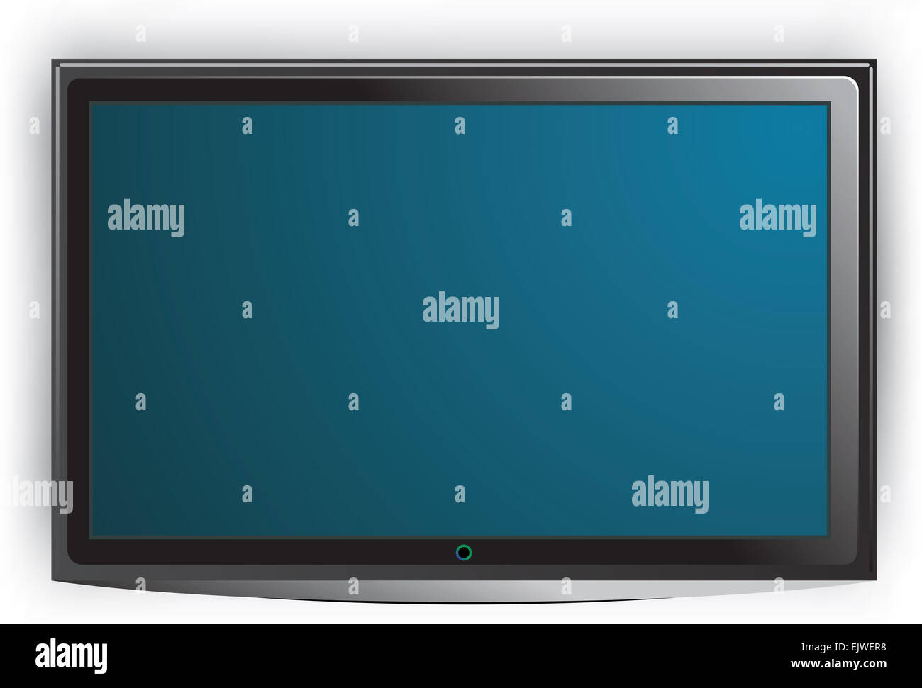 TV flat screen lcd, plasma realistic illustration Stock Photo - Alamy