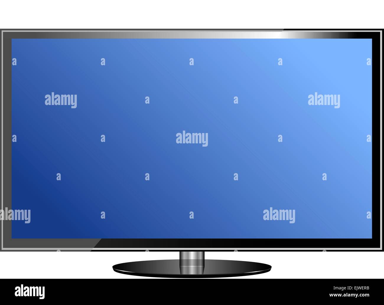TV flat screen lcd, plasma realistic illustration Stock Photo - Alamy