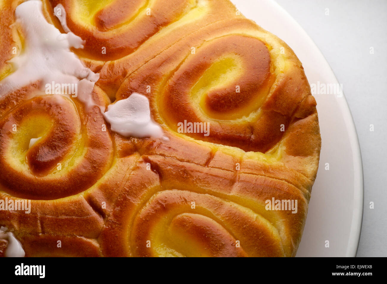Cream cake closeup Stock Photo - Alamy