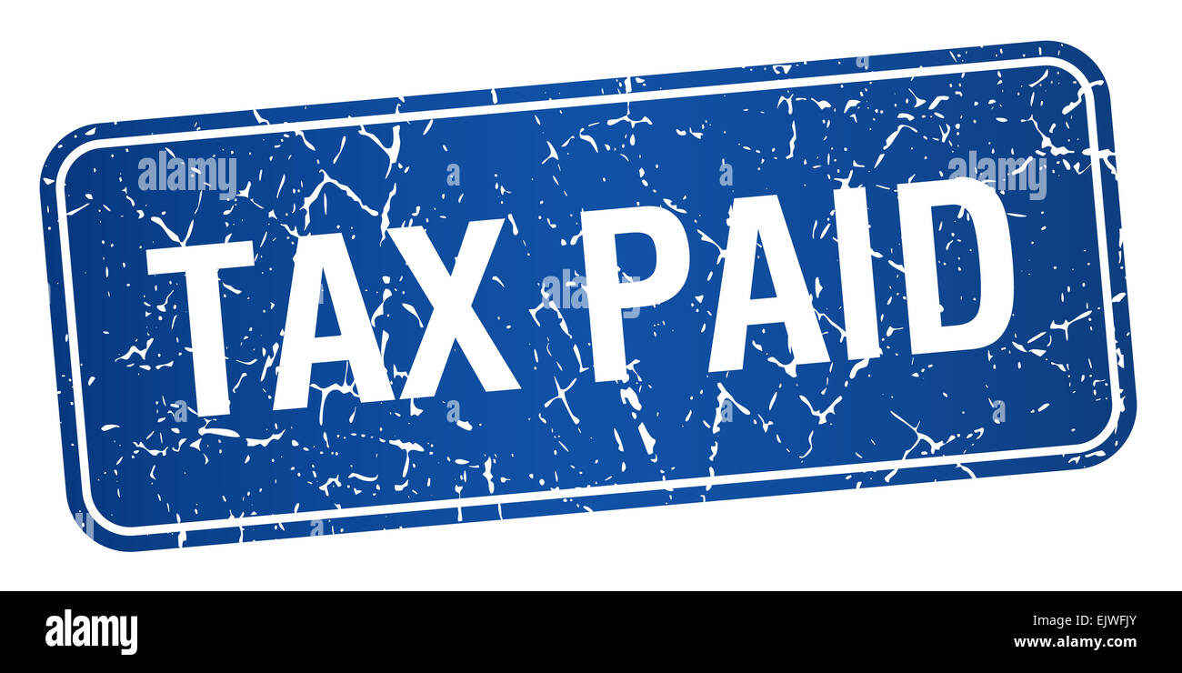 Tax paid square stamp hi-res stock photography and images - Alamy