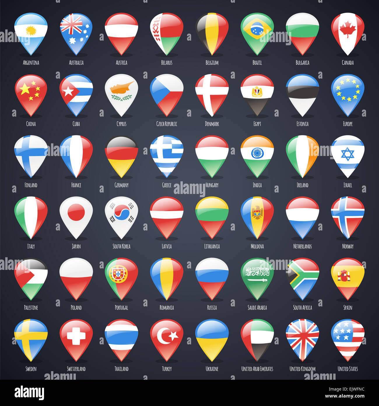 World flag icon hi-res stock photography and images - Alamy