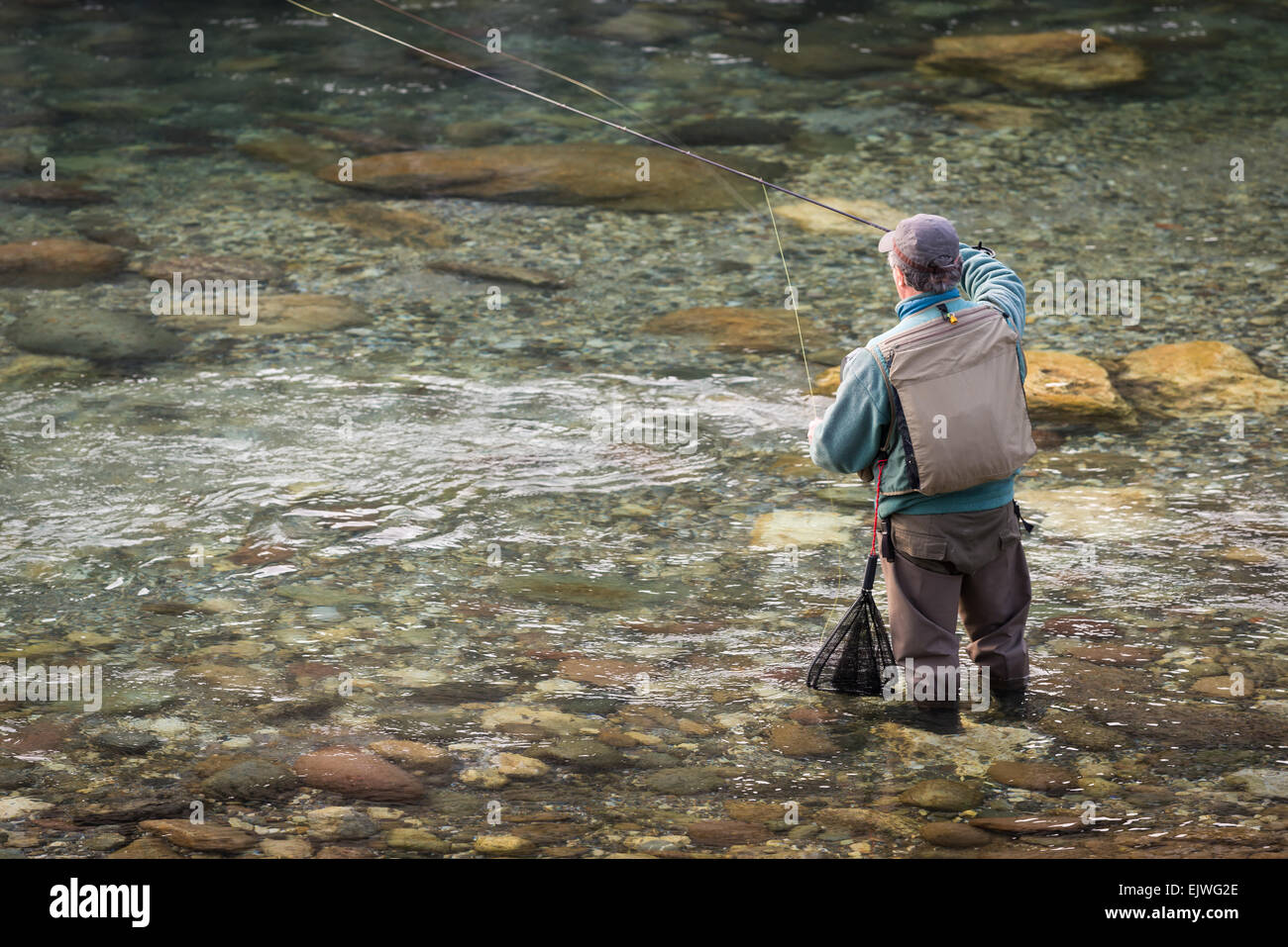 Fisherman caught trout on hi-res stock photography and images - Alamy