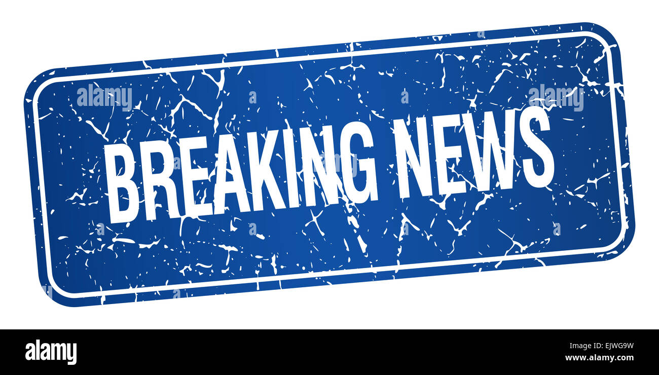 Breaking news stamp square hi-res stock photography and images - Alamy