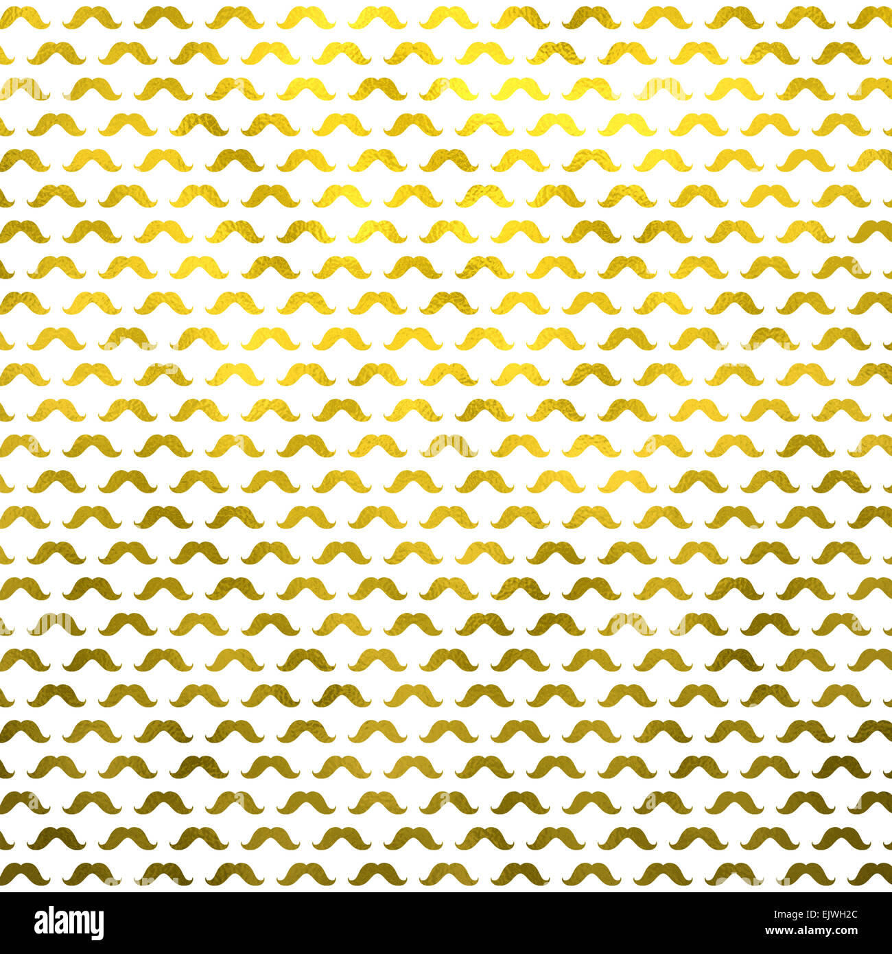 Gold and White Mustache Faux Foil Metallic Mustaches Polka Dot Pattern ...