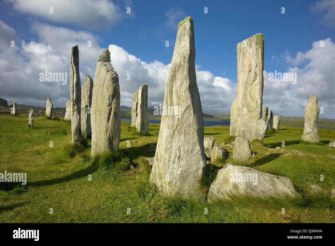 callanais standing stones or callanish neolithic bronze age site Stock ...