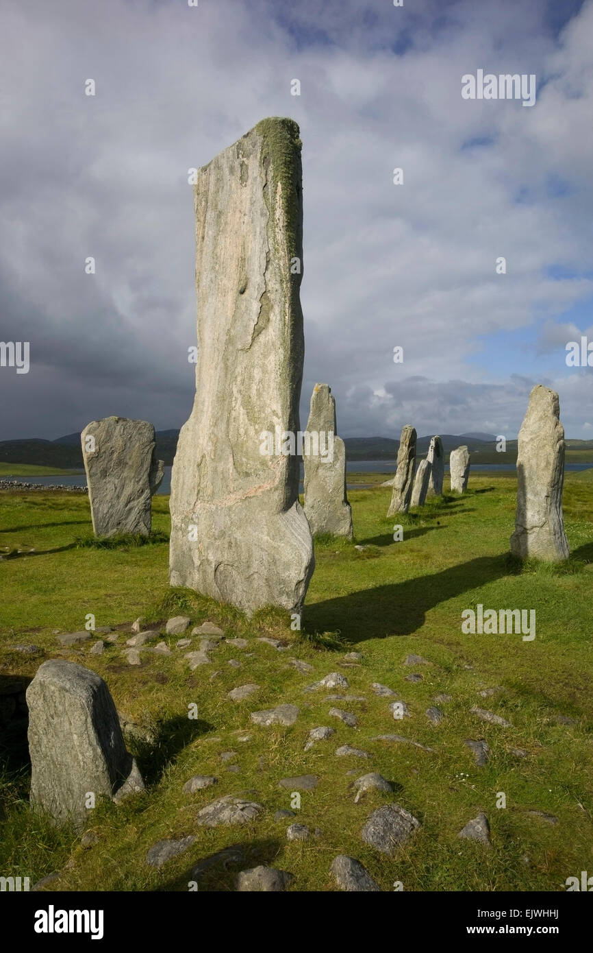 callanais standing stones or callanish neolithic bronze age site Stock ...