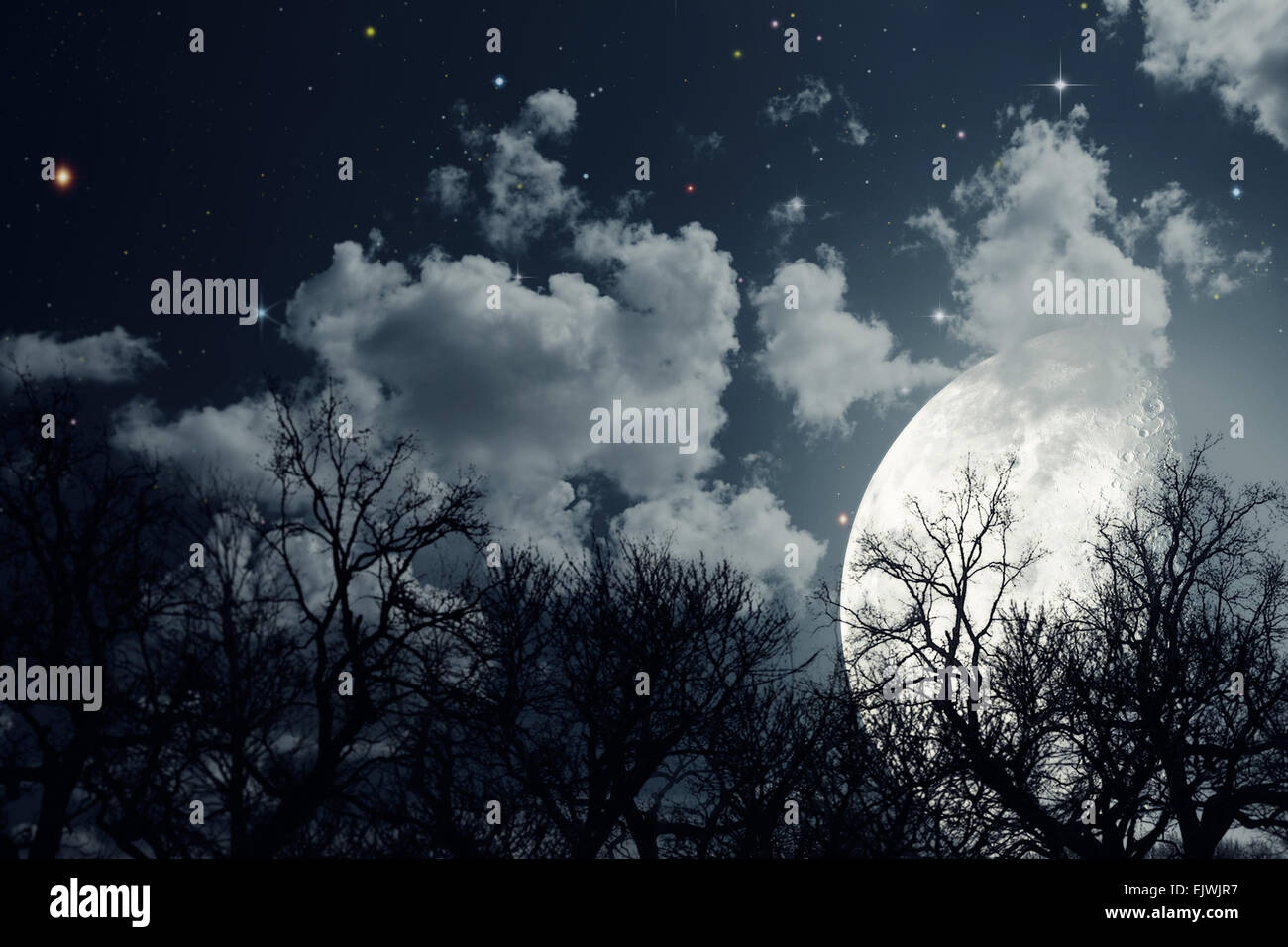 Starry night. Abstract environmental backgrounds Stock Photo - Alamy