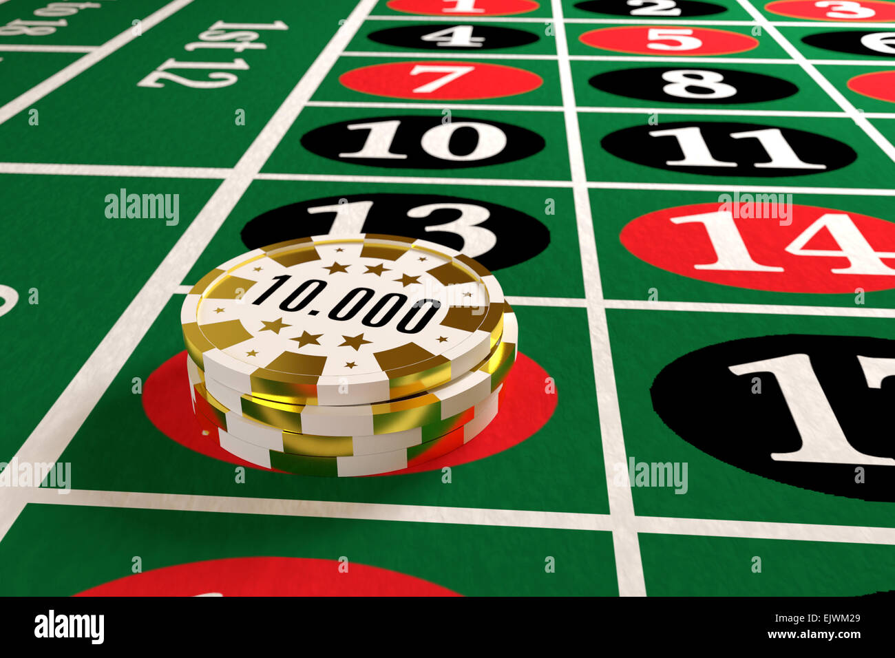 Roulette table layout hi-res stock photography and images - Alamy