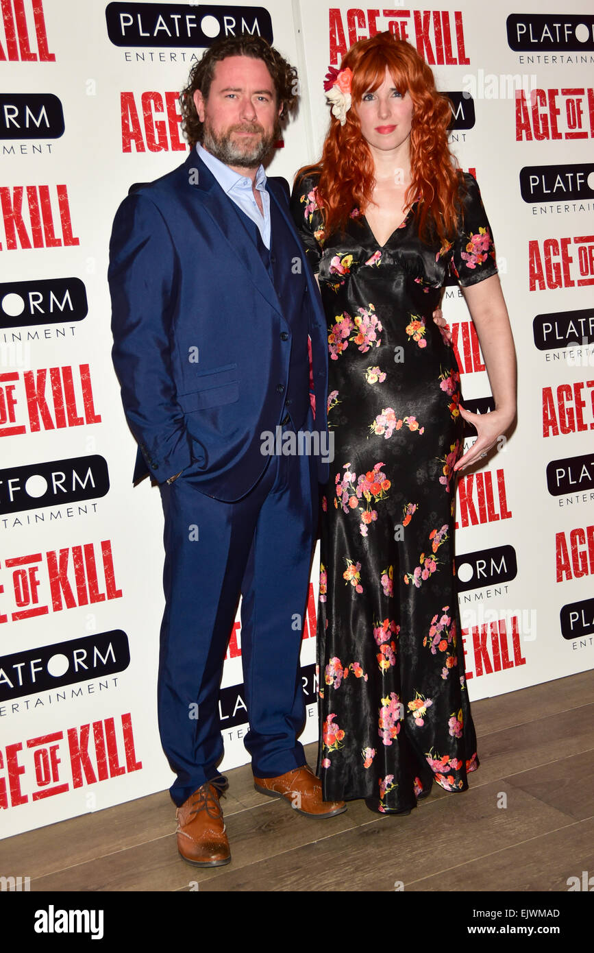 London, UK, 1st April 2015 : Director Sacha Bennett (R) and Marina ...