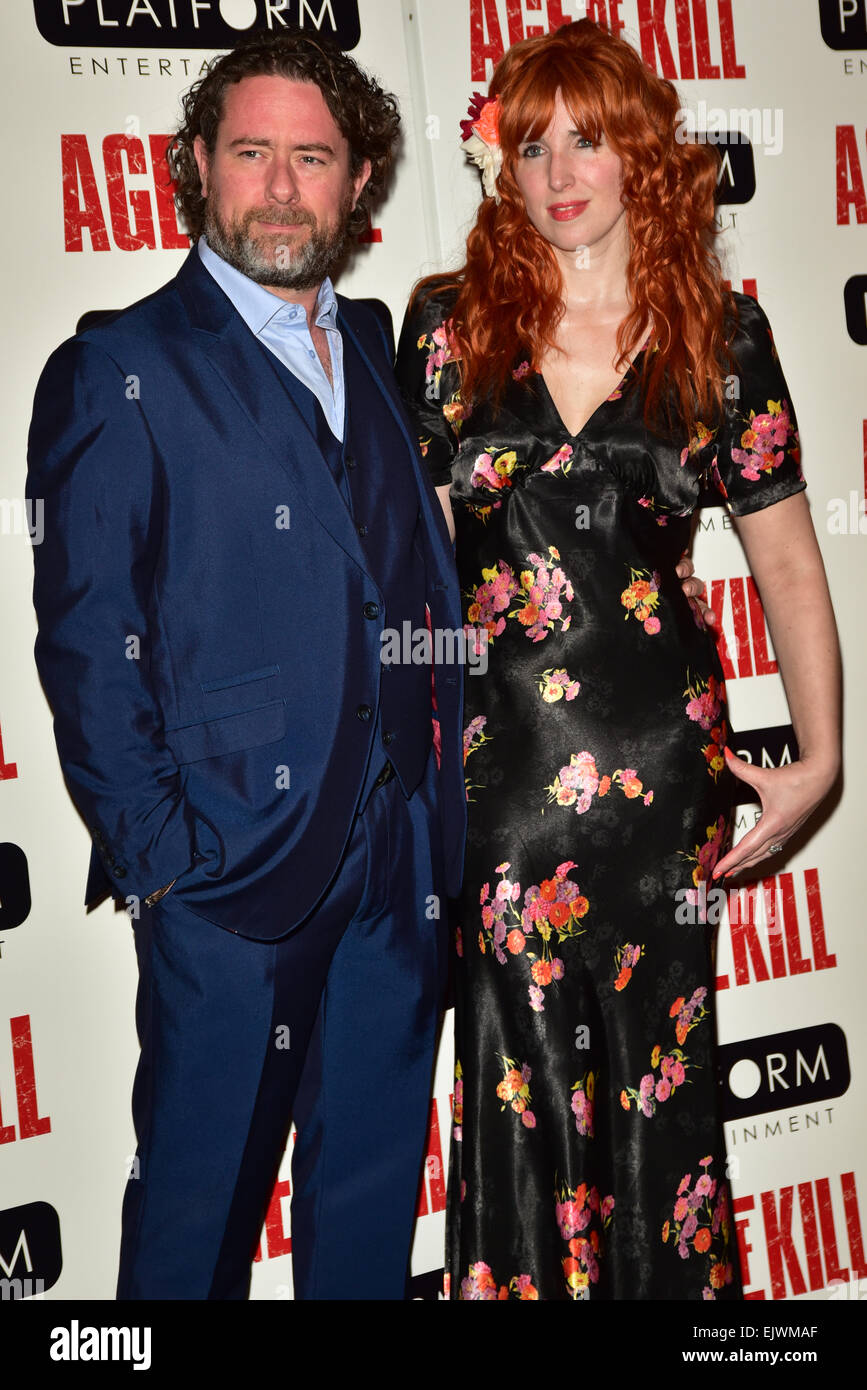 London, UK, 1st April 2015 : Director Sacha Bennett (R) and Marina ...