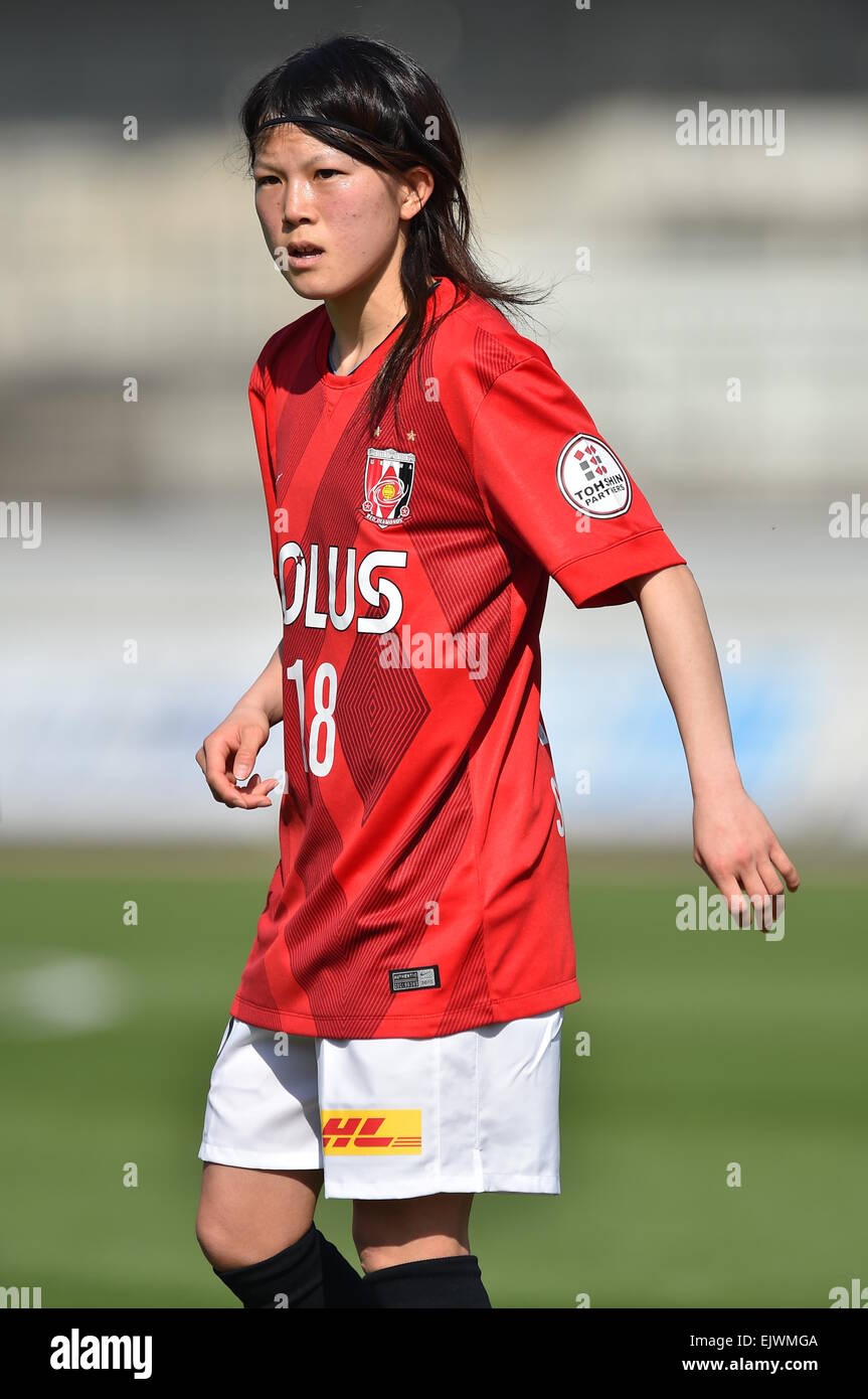 Saitama, Japan. 28th Mar, 2015. Hanae Shibata (Reds Ladies) Football ...