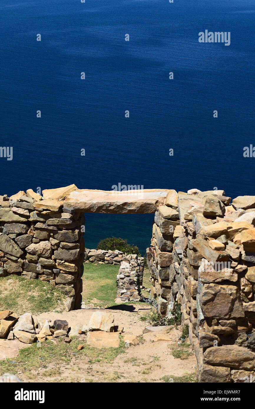 Chinkana archaeological site on Isla del Sol (Island of the Sun) on ...