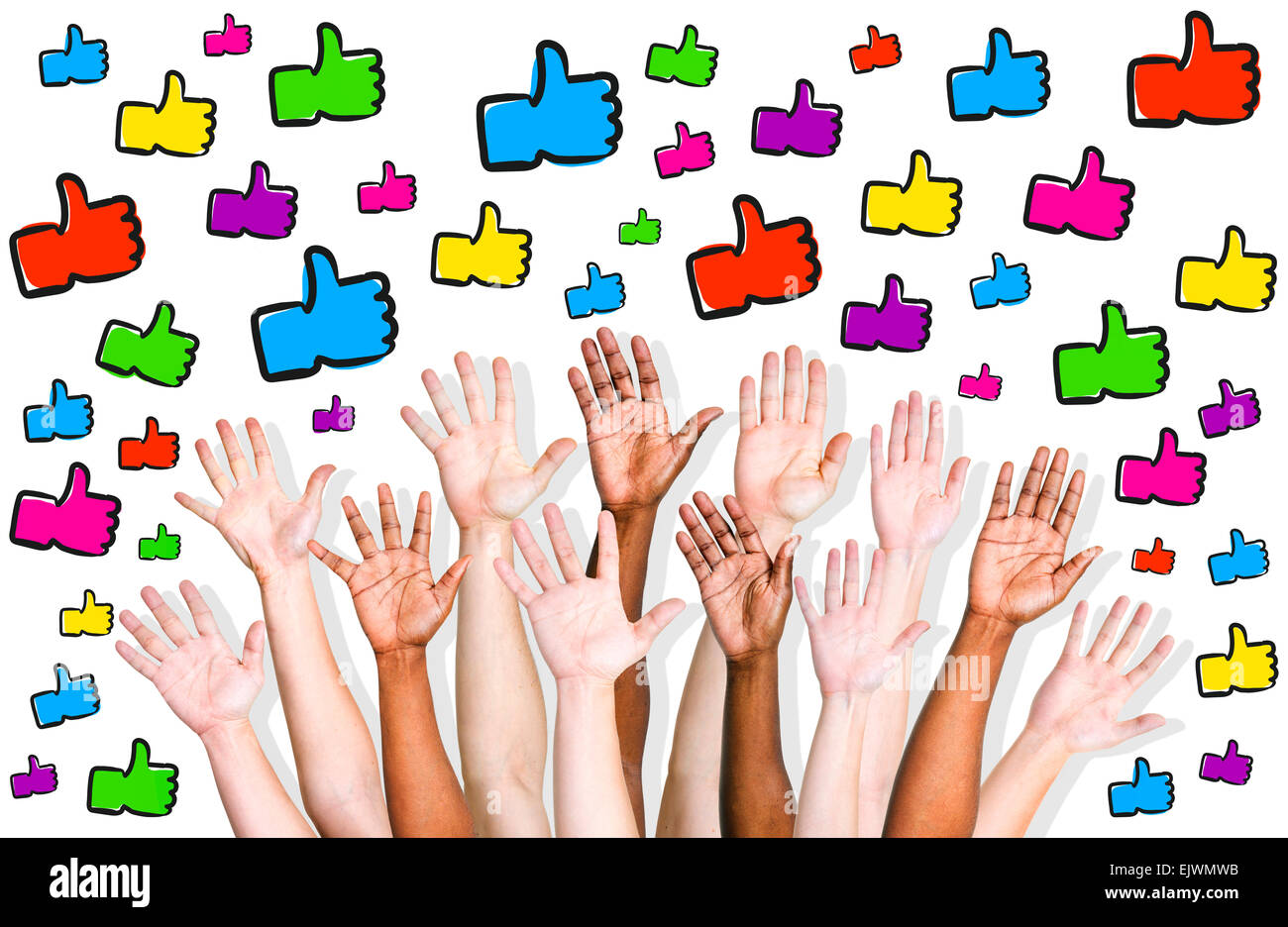 Thumbs up symbol Stock Photo - Alamy