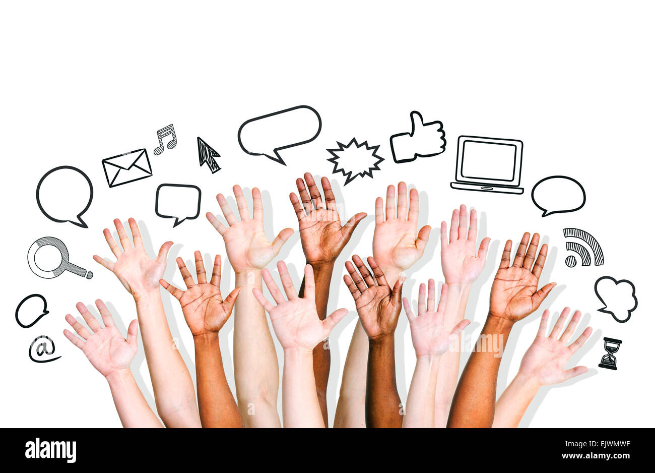 Social networking icons Stock Photo - Alamy