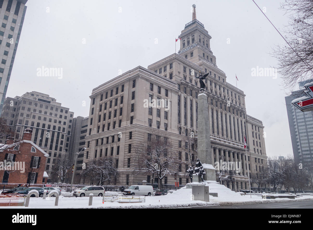 canada life building toronto university ave Stock Photo - Alamy