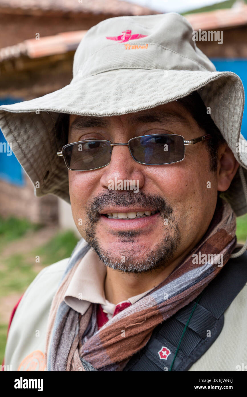 Peru, Urubamba Valley, Peruvian Tour Guide Stock Photo - Alamy