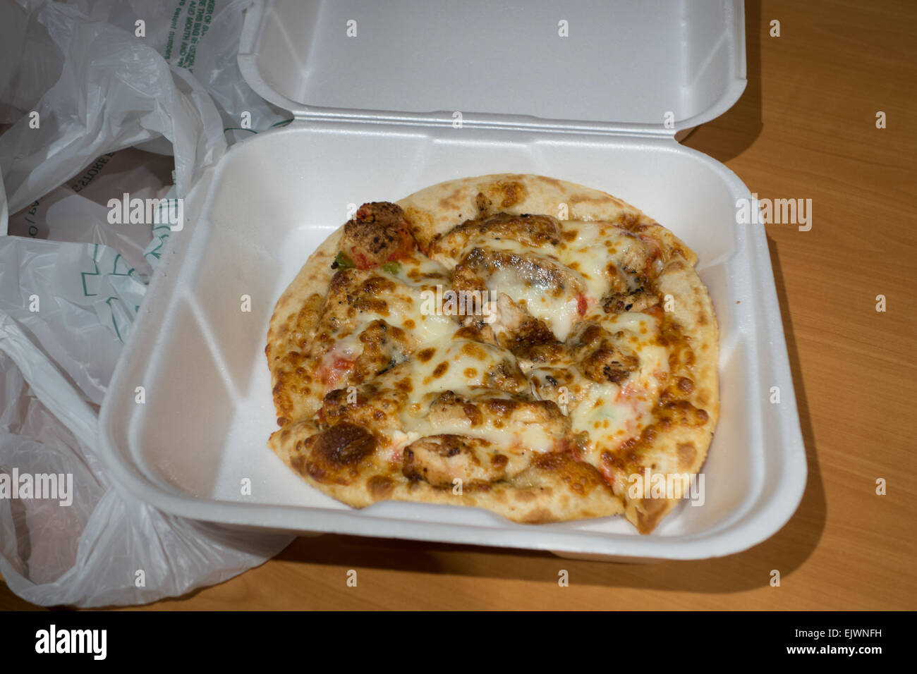 Personal size pizza in a takeout box Stock Photo - Alamy