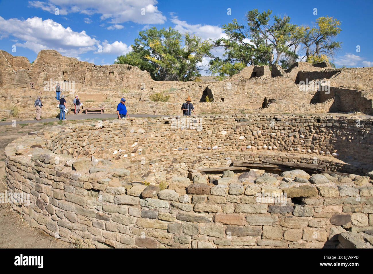 Aztec Ruins National Monument is an Anasazi ruin located in the small ...