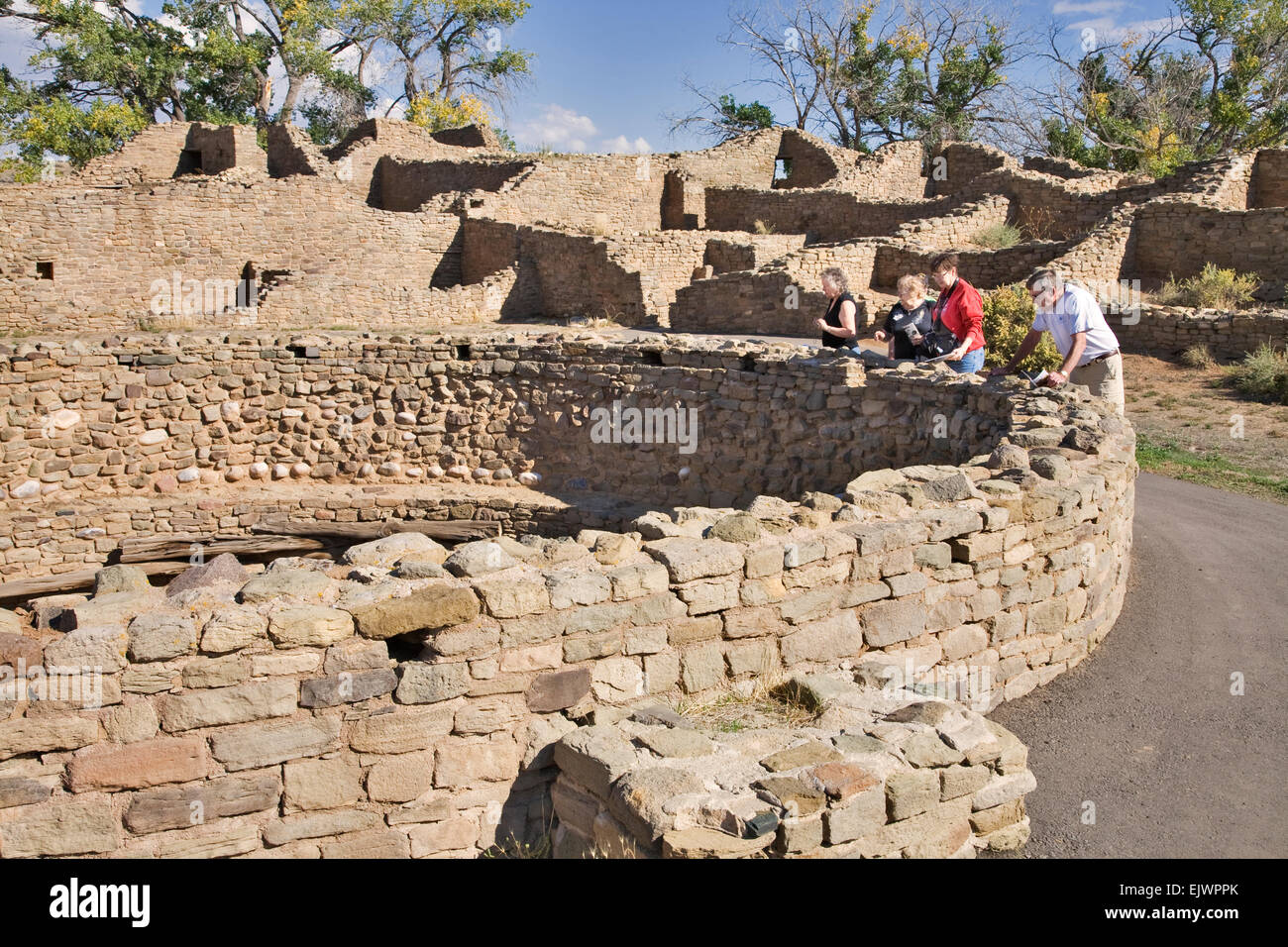 Aztec Ruins National Monument is an Anasazi ruin located in the small ...