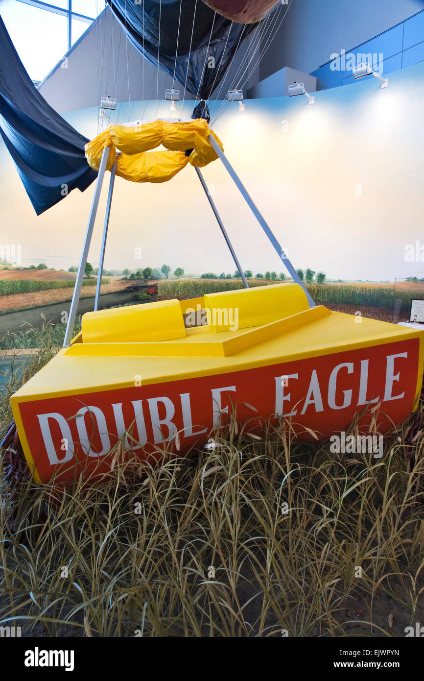 The gondola and canopy of the Double Eagle II, piloted by Maxie ...