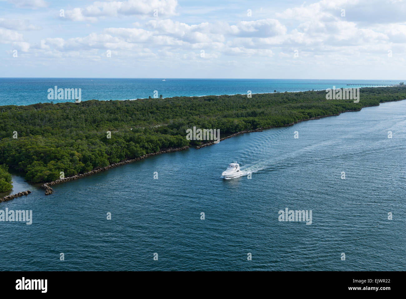 John U. Lloyd Beach State Park and the Stranahan River, Port Everglades ...