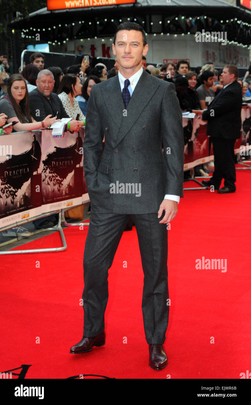 London,UK,01 October 2014 Luke Evans attends premiere film Dracula ...