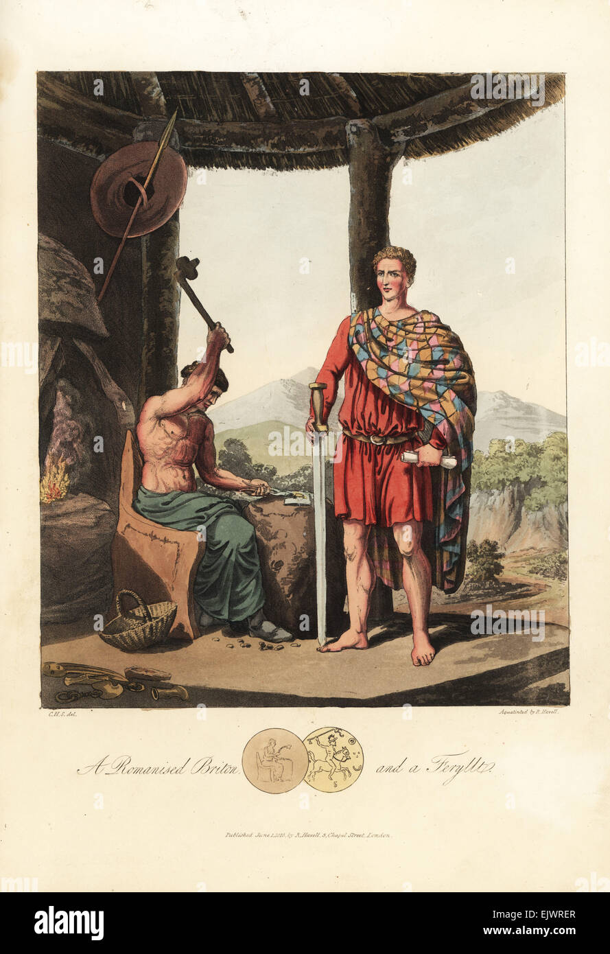 British romanized costume hi-res stock photography and images - Alamy