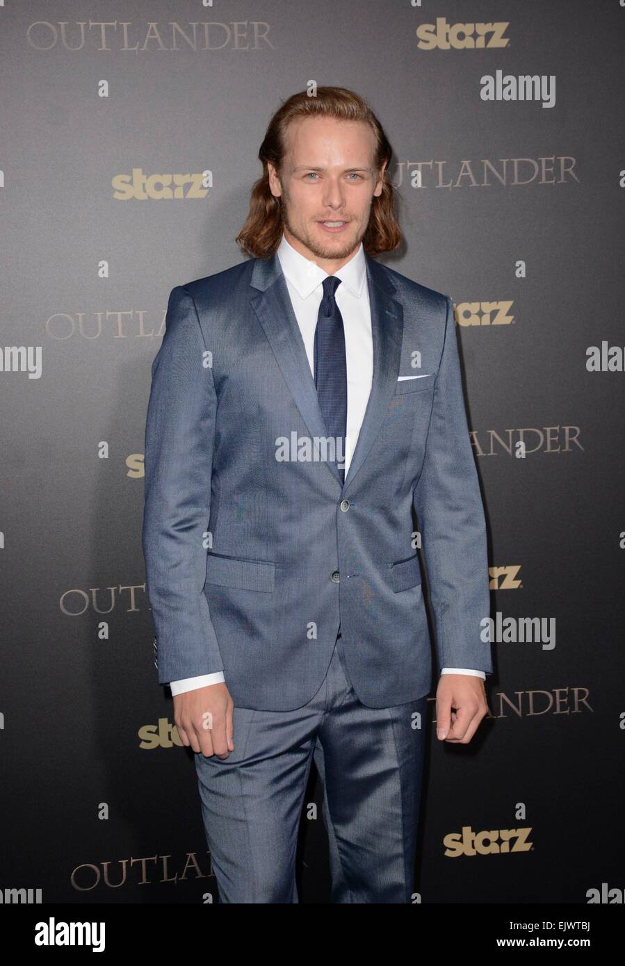 New York, NY, USA. 1st Apr, 2015. Sam Heughan at arrivals for OUTLANDER ...