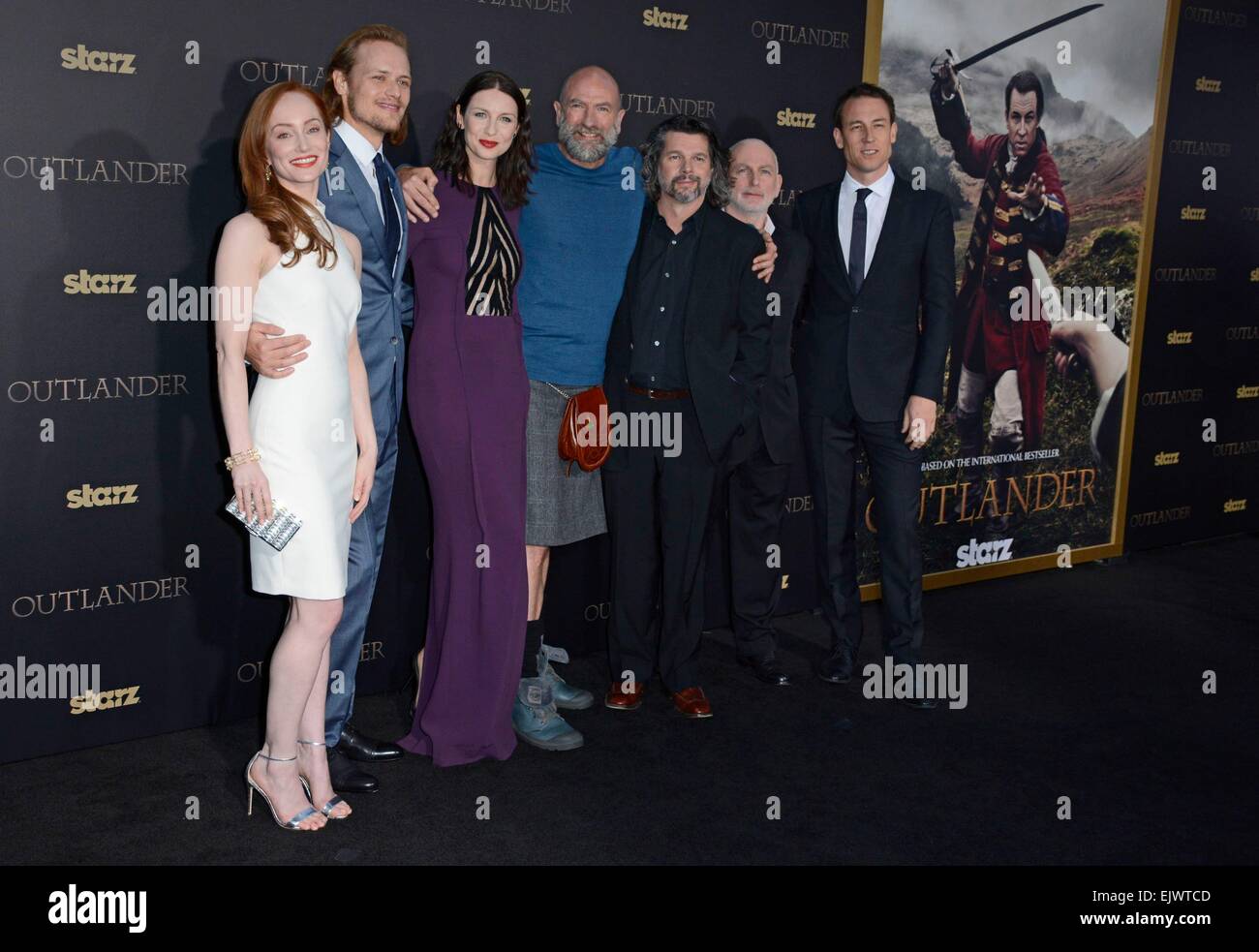 New York, NY, USA. 1st Apr, 2015. Lotte Verbeek, Sam Heughan, Graham ...
