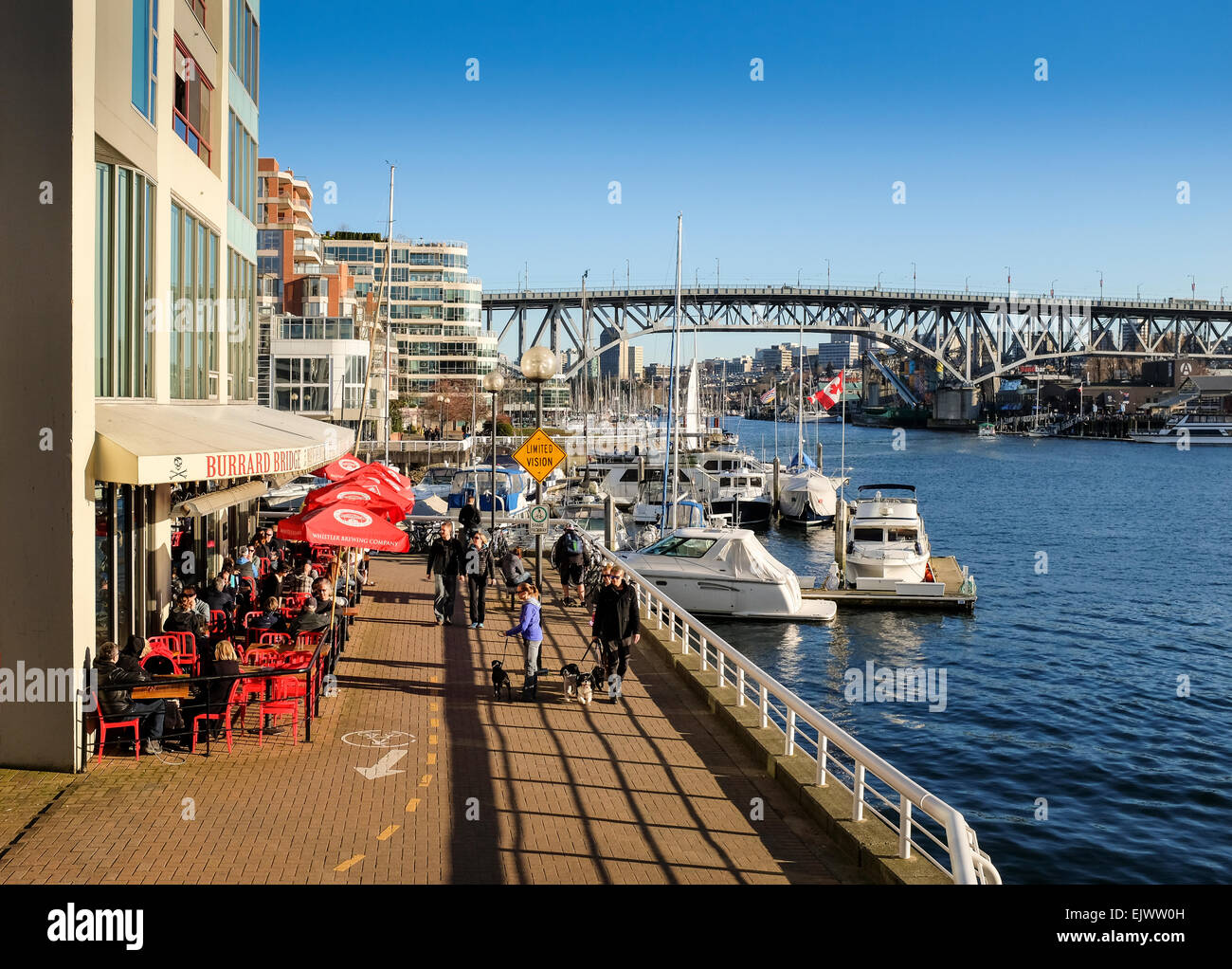 False Creek between Burrard Bridge and Granville Bridge, Vancouver ...
