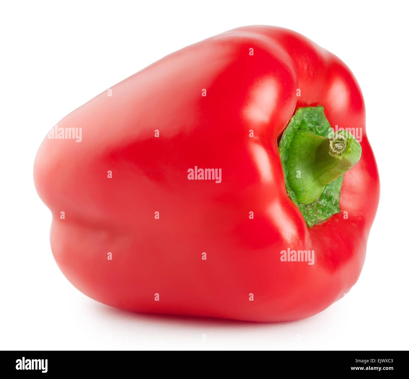 Fresh red bell pepper isolated on white background Stock Photo - Alamy