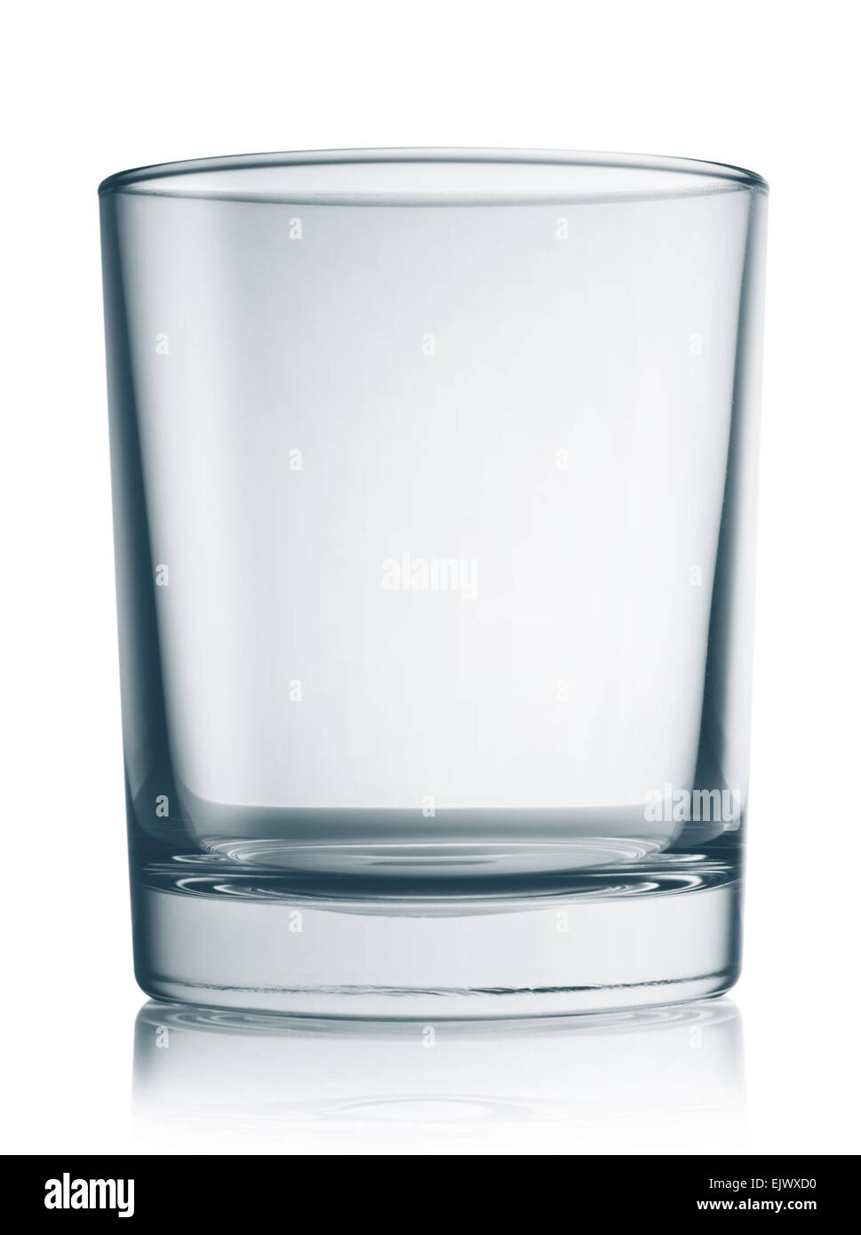 Glass with round bottom isolated on white background Stock Photo - Alamy