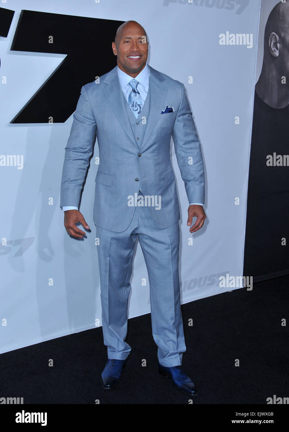 Los Angeles, California, USA. 1st Apr, 2015. Dwayne Johnson attending ...