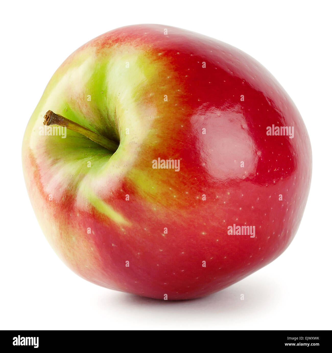 Red apple with a tail isolated on white background Stock Photo - Alamy