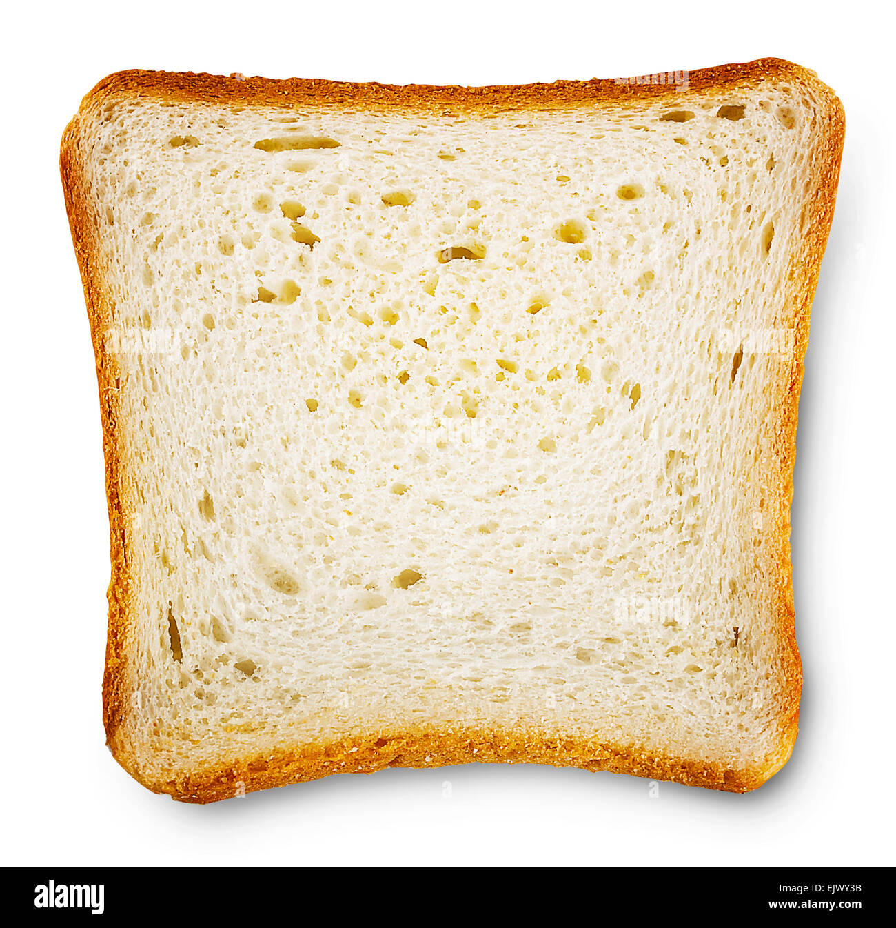 Piece of toast bread isolated on white background Stock Photo - Alamy