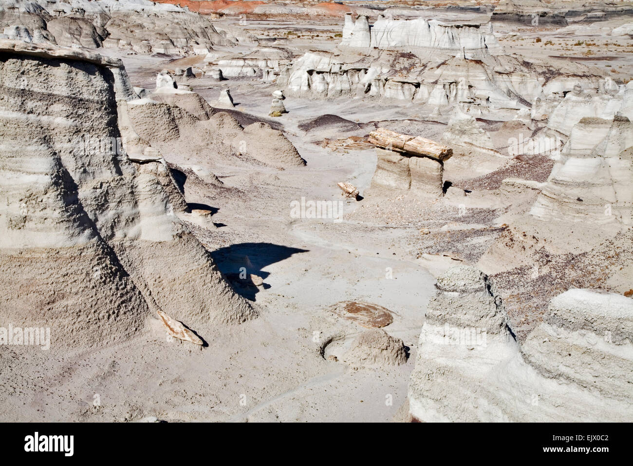 Eerie areas of eroded clay along with toadstool-shaped "hoo doo ...