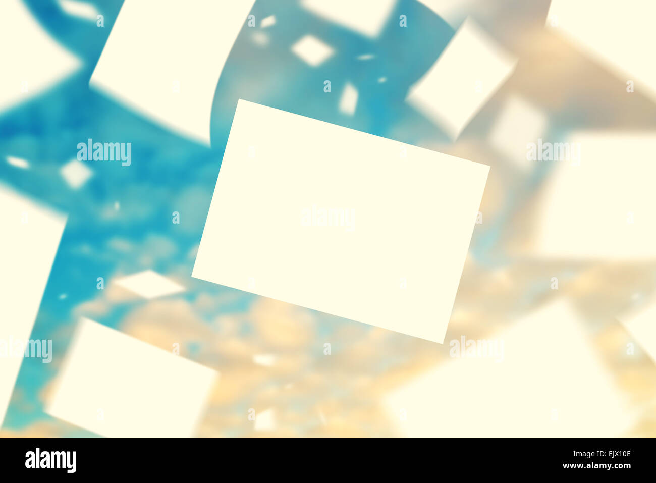 Paper floating in wind hi-res stock photography and images - Alamy